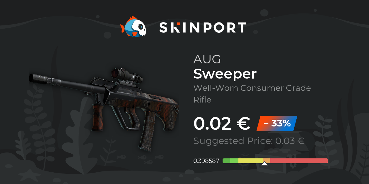 AUG | Sweeper (Well-Worn) - Counter-Strike 2 - Skinport