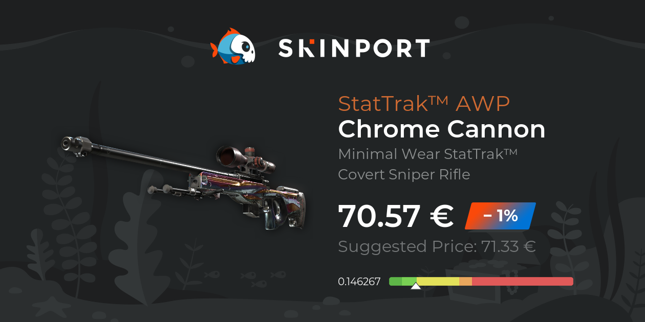 StatTrak™ AWP | Chrome Cannon (Minimal Wear) - Counter-Strike 2 - Skinport