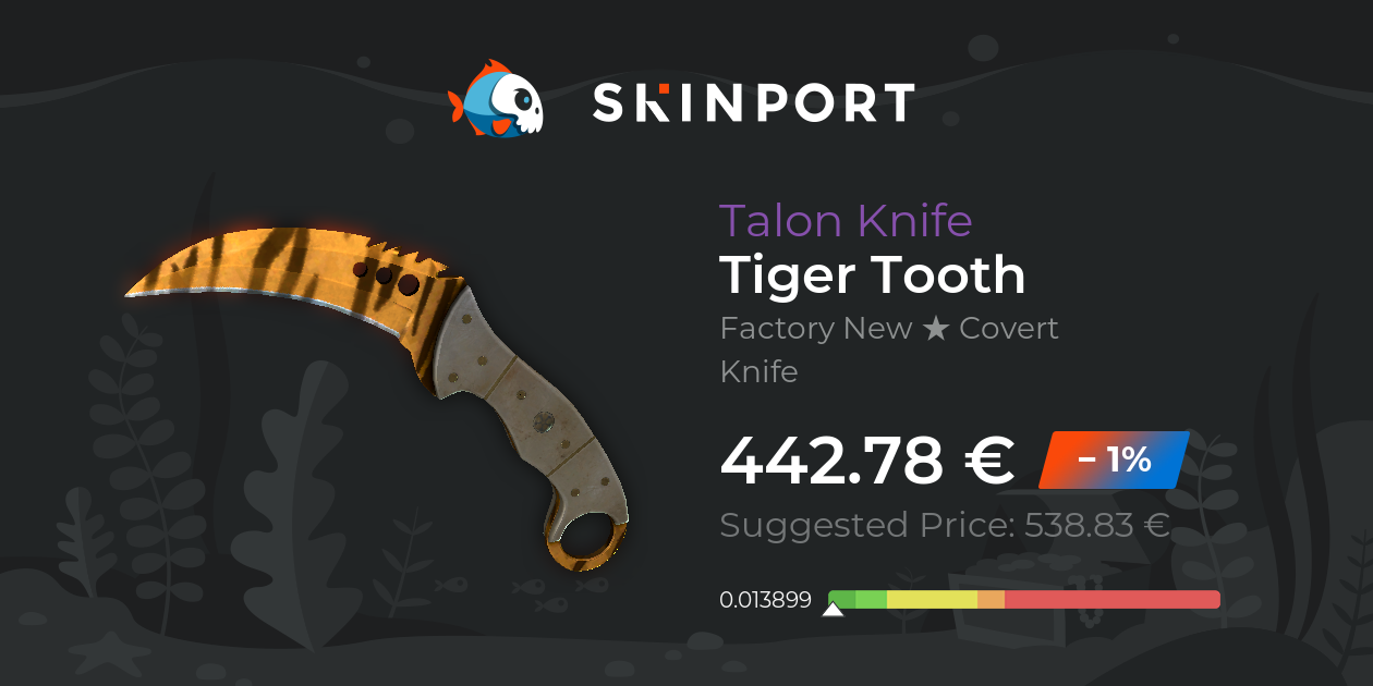 Talon Knife | Tiger Tooth (Factory New) - Counter-Strike 2 - Skinport