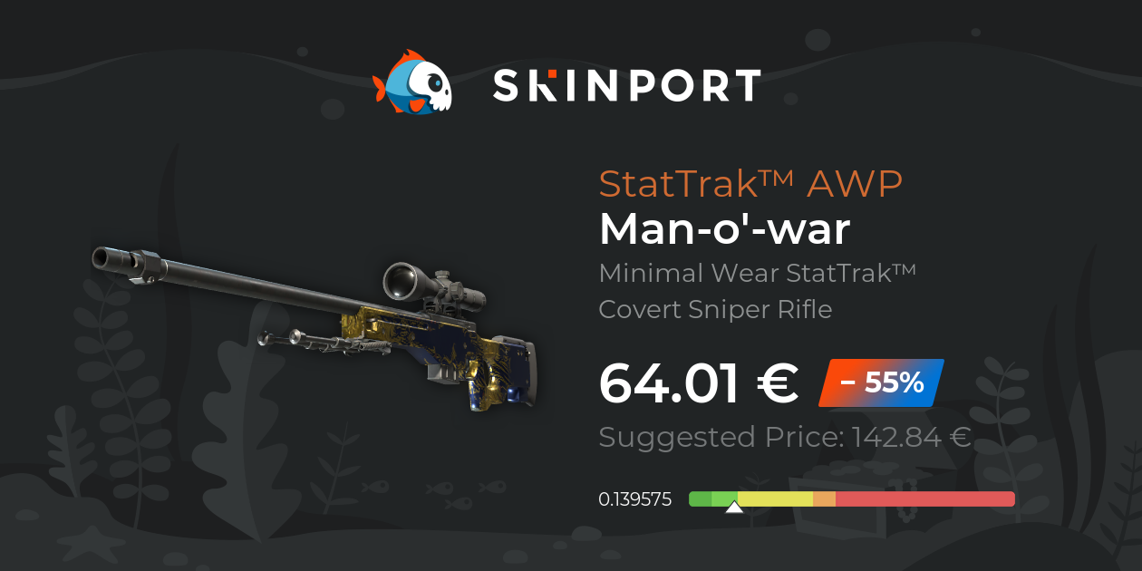 StatTrak™ AWP | Man-o'-war (Minimal Wear) - Counter-Strike 2 - Skinport