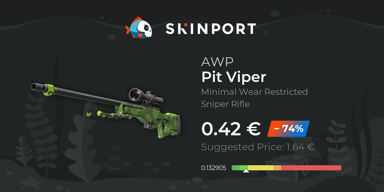 AWP | Pit Viper (Minimal Wear) - Counter-Strike 2 - Skinport