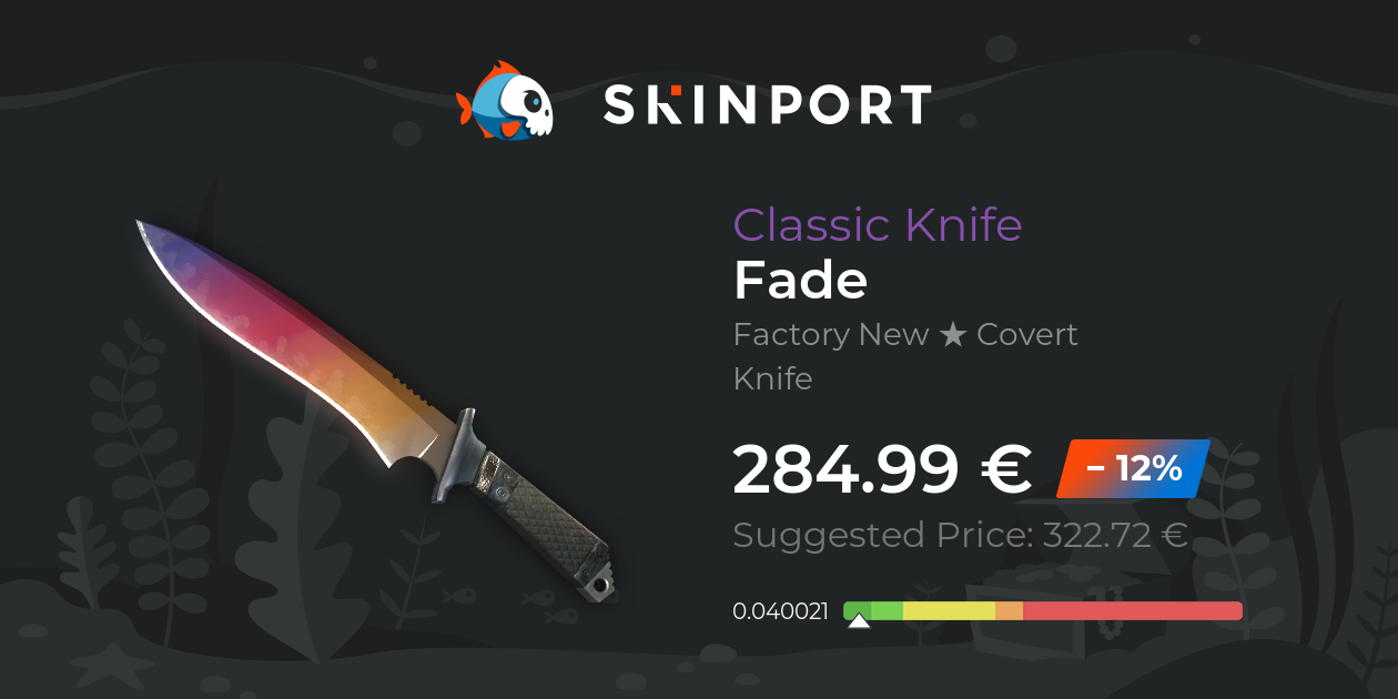 Classic Knife | Fade (Factory New) - Counter-Strike 2 - Skinport