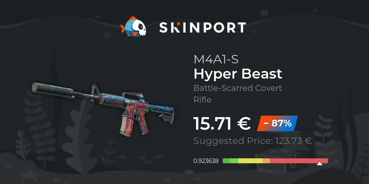 M4A1-S | Hyper Beast (Battle-Scarred) - Counter-Strike 2 - Skinport