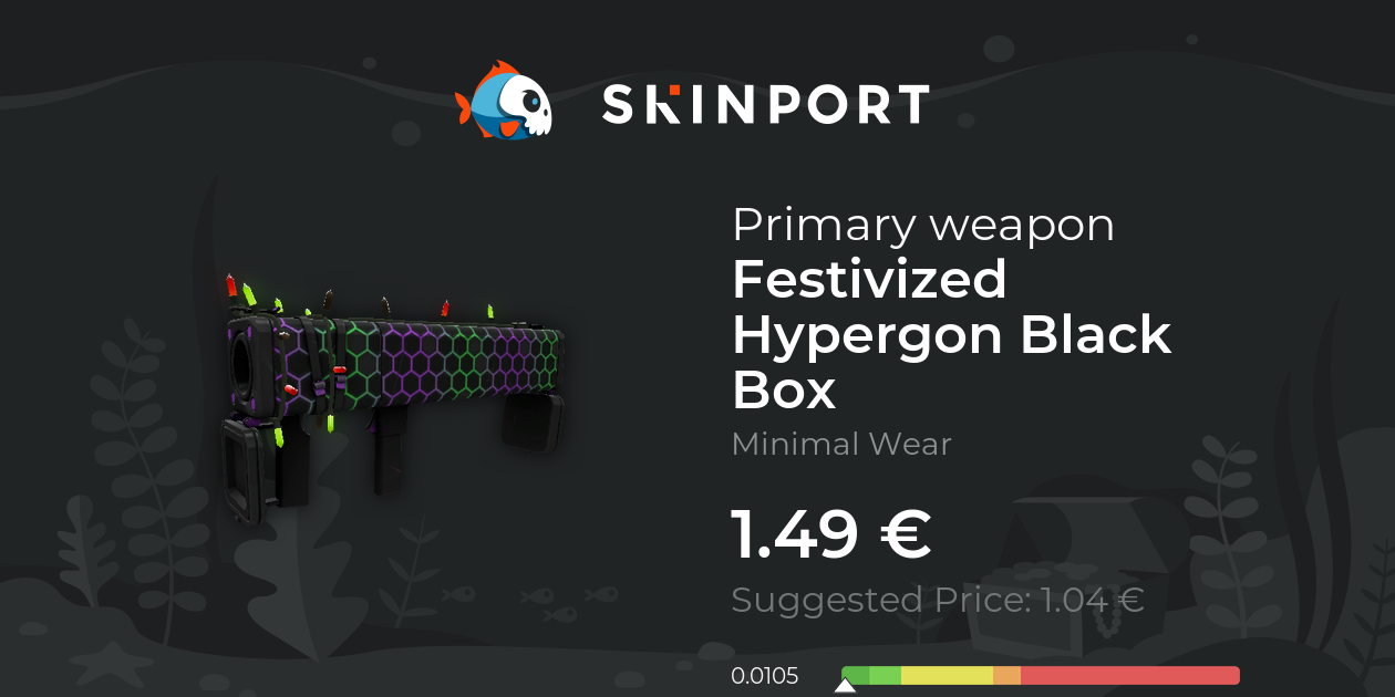 Hypergon Czarna skrzynka (lekkie zużycie) z dekoracjami - Team Fortress ...