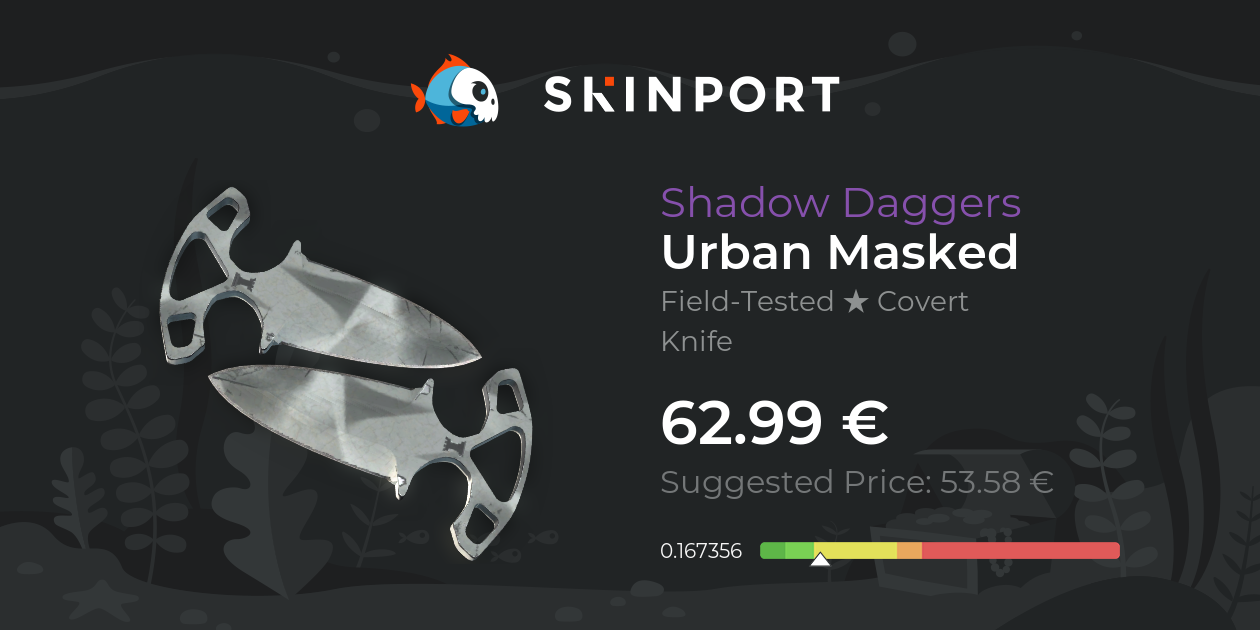 Shadow Daggers | Urban Masked (Field-Tested) - Counter-Strike 2 - Skinport