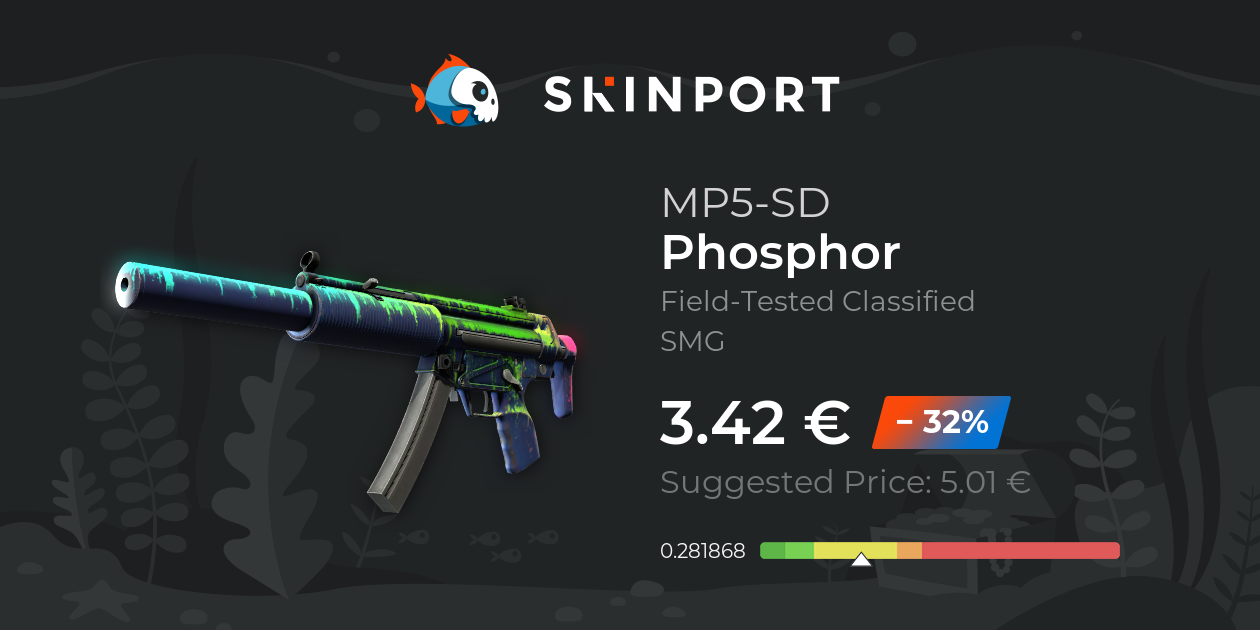MP5-SD | Phosphor (Field-Tested) - Counter-Strike 2 - Skinport