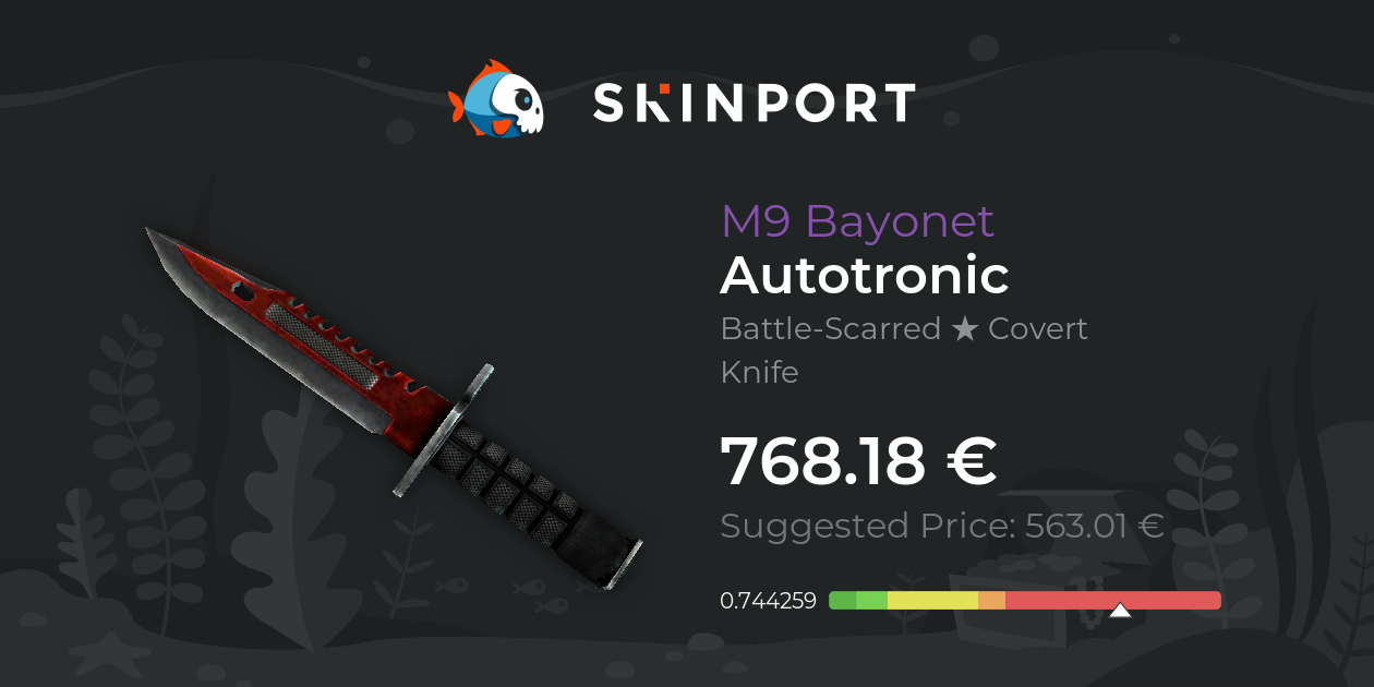 M9 Bayonet | Autotronic (Battle-Scarred) - Counter-Strike 2 - Skinport
