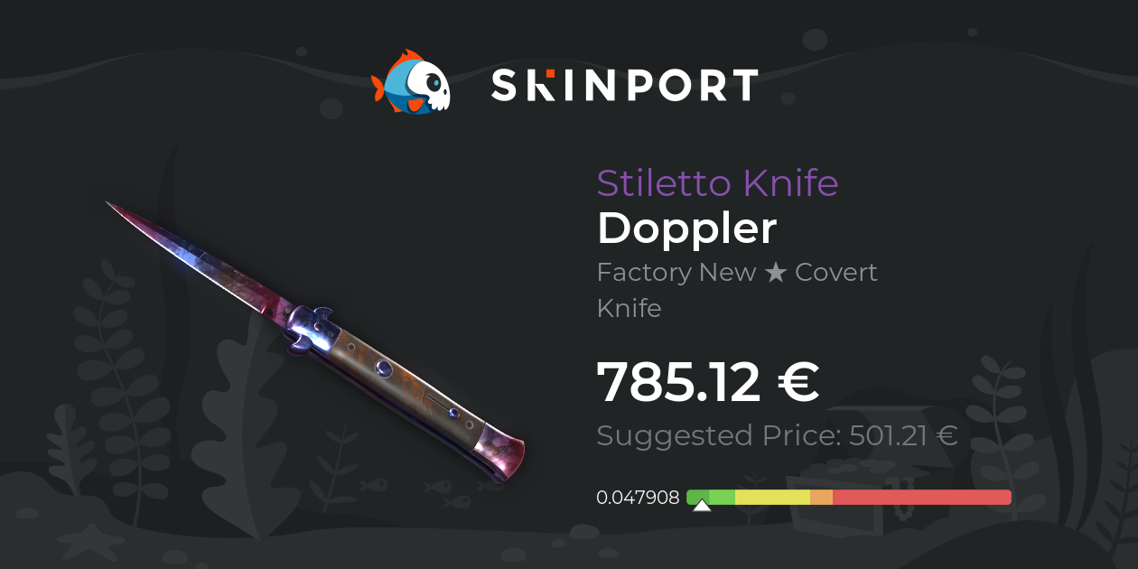 Stiletto Knife | Doppler (Factory New) - Counter-Strike 2 - Skinport