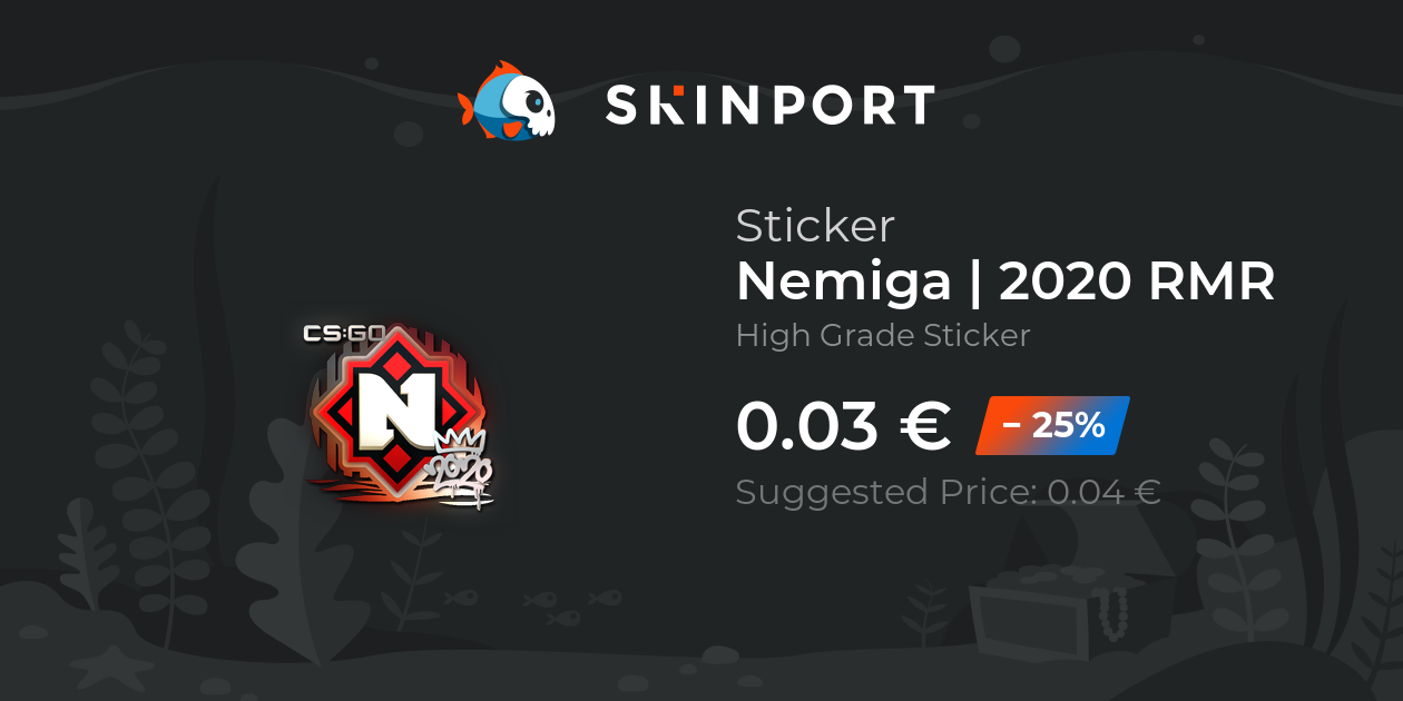 Sticker | Nemiga | 2020 RMR - Counter-Strike 2 - Skinport