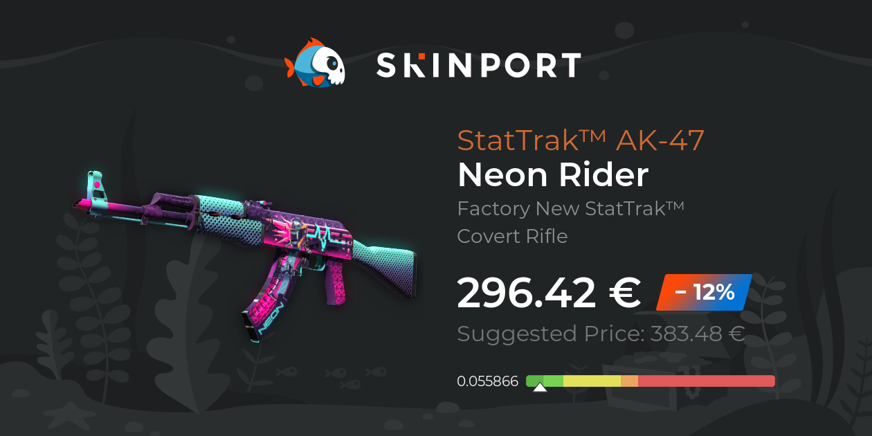 StatTrak™ AK-47 | Neon Rider (Factory New) - Counter-Strike 2 - Skinport