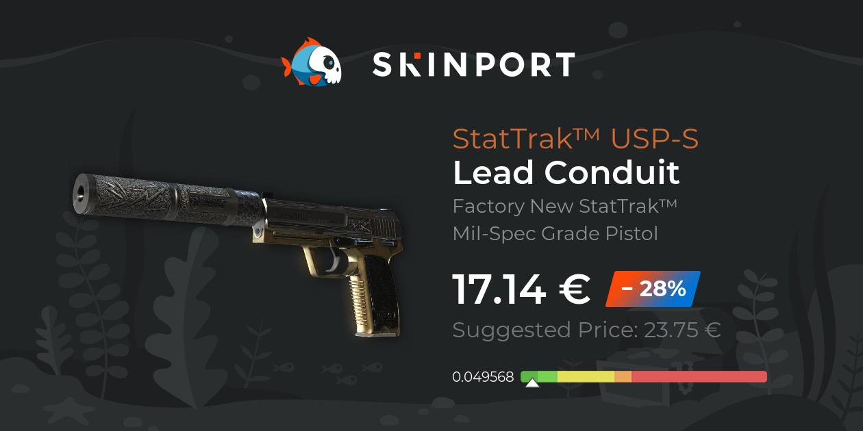 StatTrak™ USP-S | Lead Conduit (Factory New) - Counter-Strike 2 - Skinport