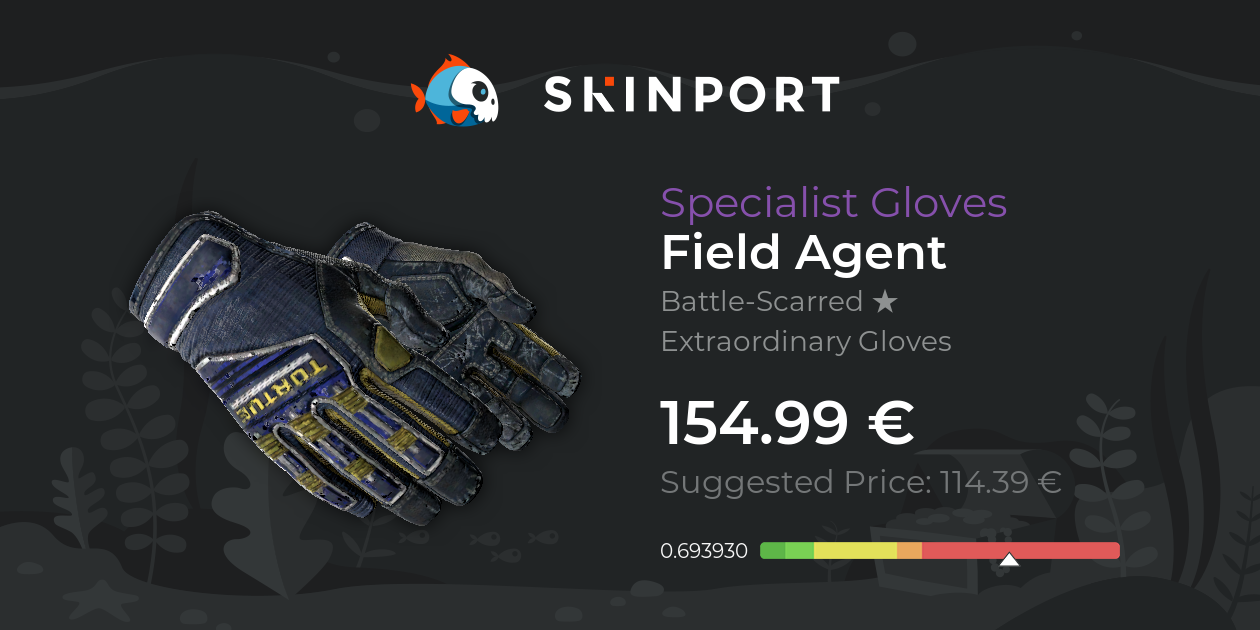 Specialist Gloves | Field Agent (Battle-Scarred) - Counter-Strike 2 ...