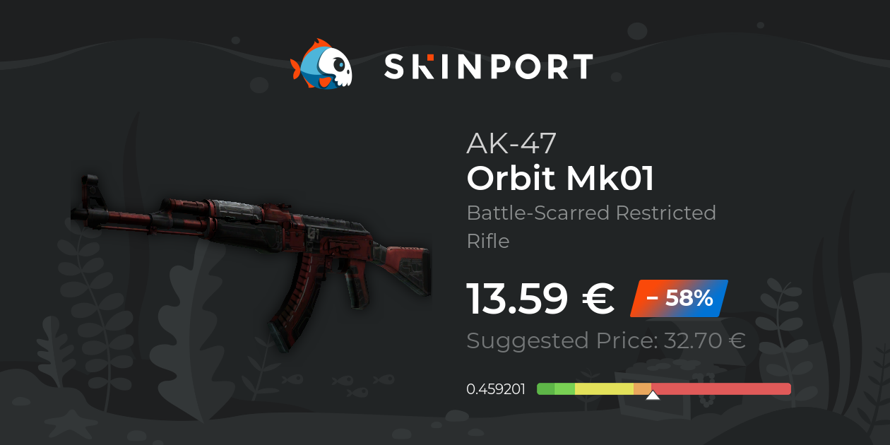 AK-47 | Orbit Mk01 (Battle-Scarred) - Counter-Strike 2 - Skinport