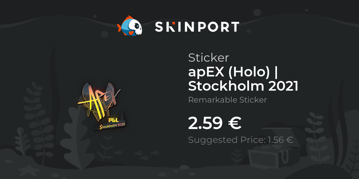 Sticker | apEX (Holo) | Stockholm 2021 - Counter-Strike 2 - Skinport