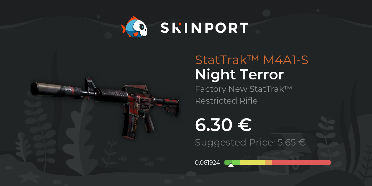 StatTrak™ M4A1-S | Night Terror (Fabriksny) - Counter-Strike 2 - Skinport