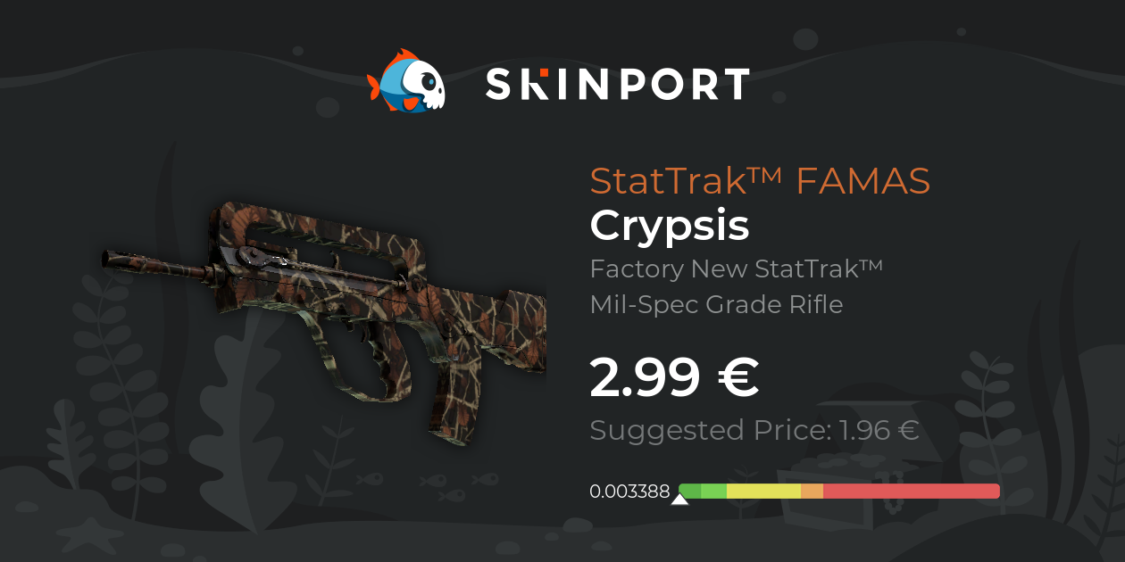 StatTrak™ FAMAS | Crypsis (Factory New) - CS:GO - Skinport