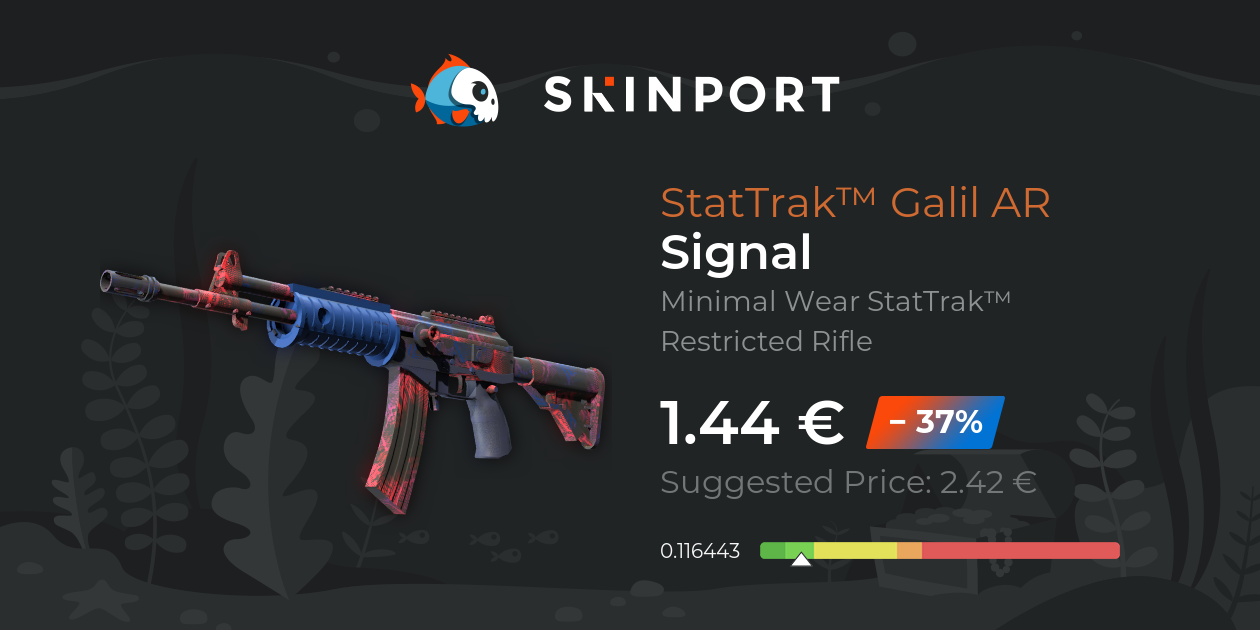 StatTrak™ Galil AR | Signal (Minimal Wear) - Counter-Strike 2 - Skinport StatTrak™ Galil AR | Signal (Minimal Wear) - Counter-Strike 2 - Skinport