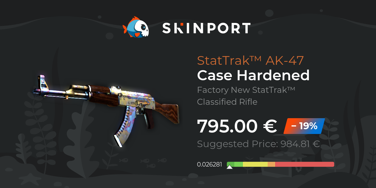 StatTrak™ AK-47 | Case Hardened (Factory New) - Counter-Strike 2 - Skinport