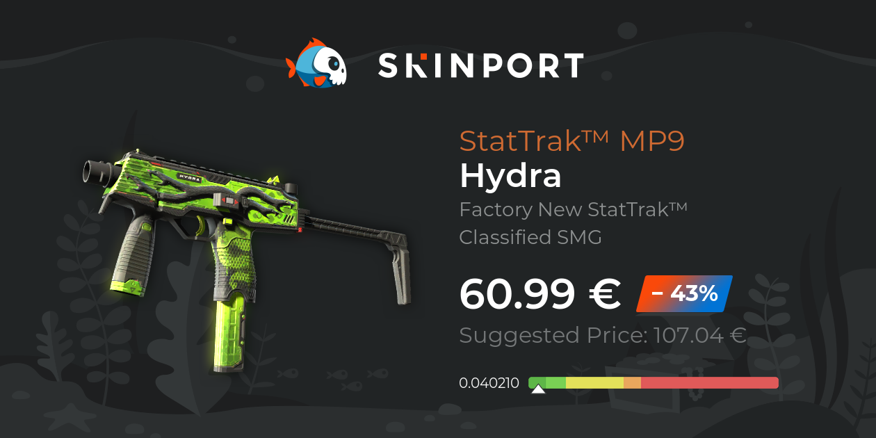 StatTrak™ MP9 | Hydra (Factory New) - Counter-Strike 2 - Skinport