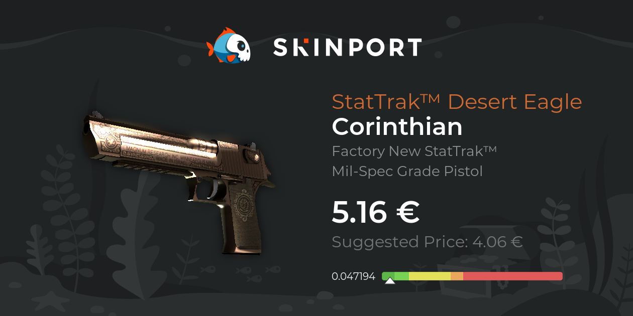 StatTrak™ Desert Eagle | Corinthian (Factory New) - CS2 - Skinport