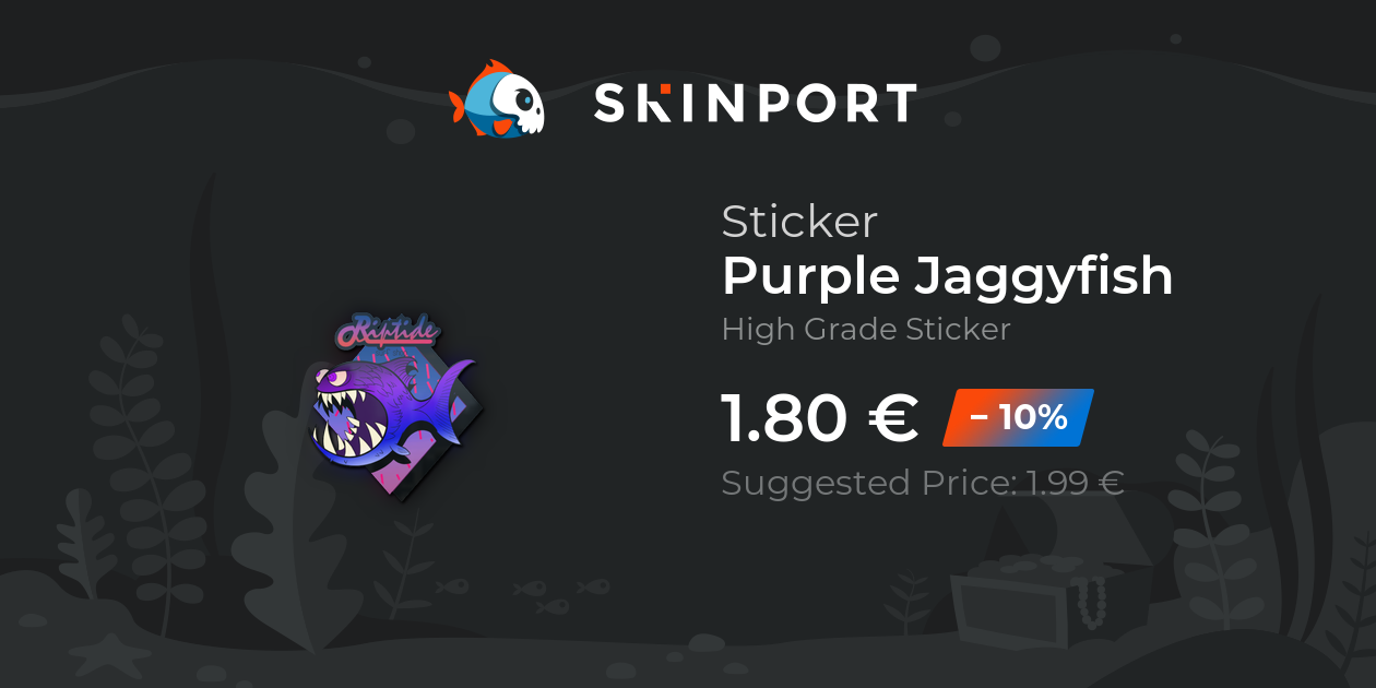 Sticker | Purple Jaggyfish - Counter-Strike 2 - Skinport