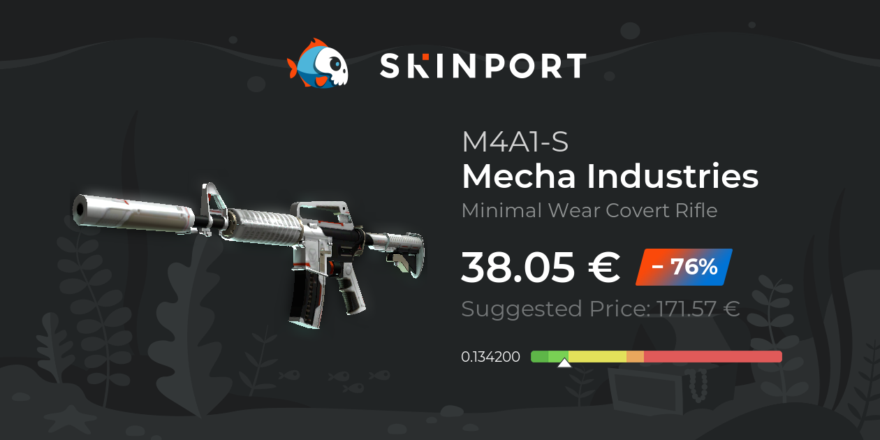 M4A1-S | Mecha Industries (Minimal Wear) - Counter-Strike 2 - Skinport