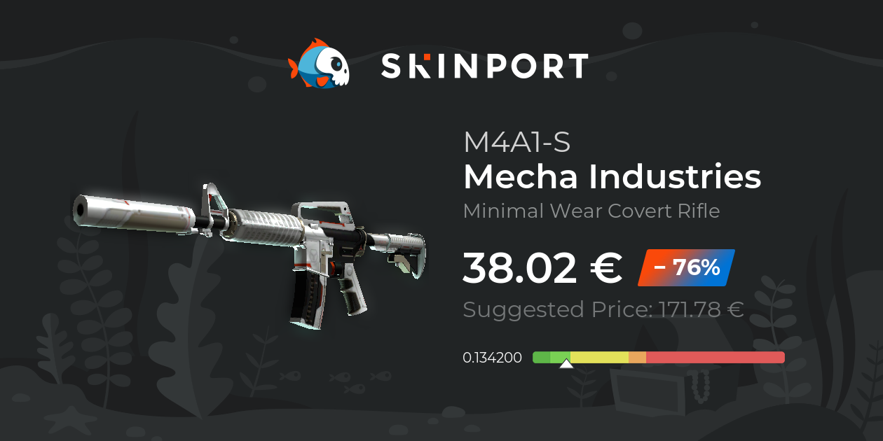 M4A1-S | Mecha Industries (Minimal Wear) - CS2 - Skinport