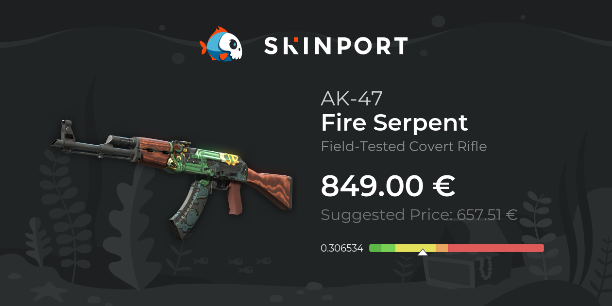 AK-47 | Fire Serpent (Field-Tested) - Counter-Strike 2 - Skinport