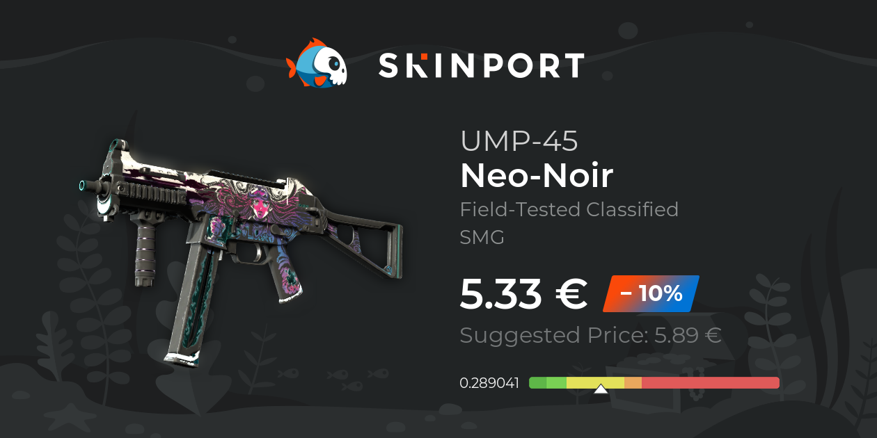 UMP-45 | Neo-Noir (Field-Tested) - Counter-Strike 2 - Skinport