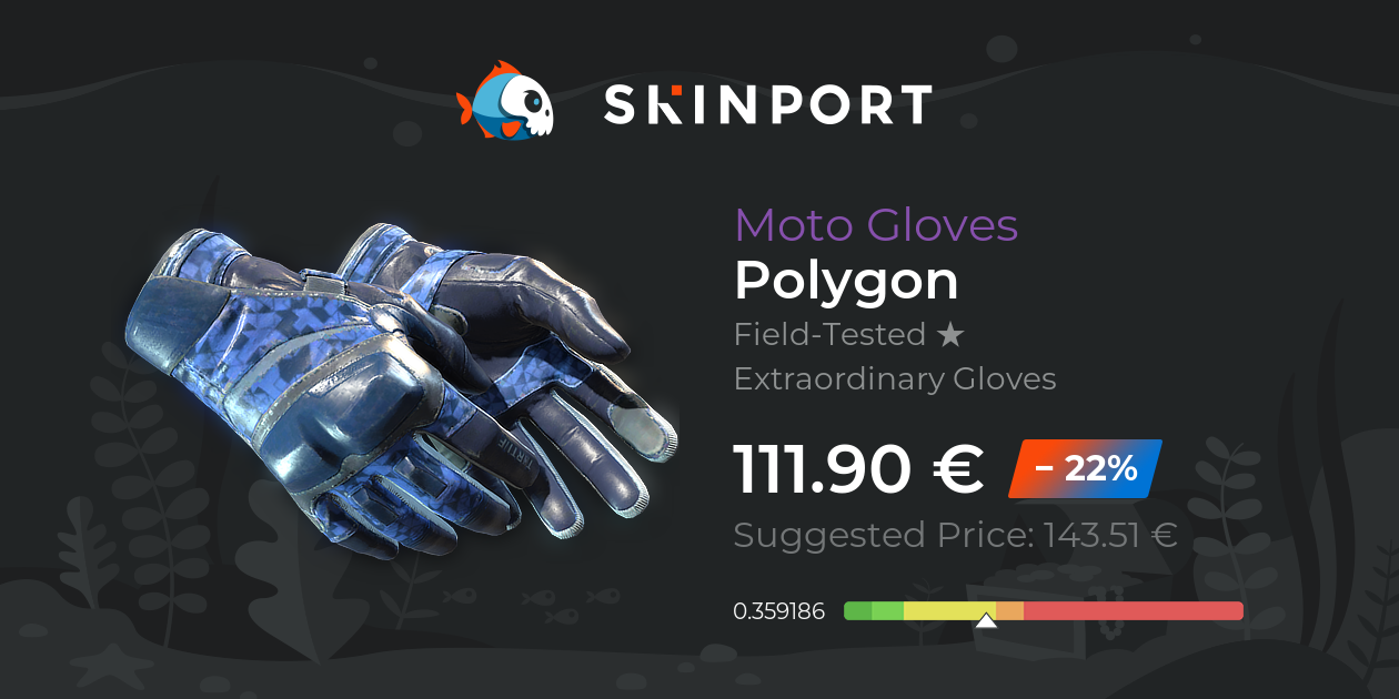 Moto Gloves | Polygon (Field-Tested) - Counter-Strike 2 - Skinport