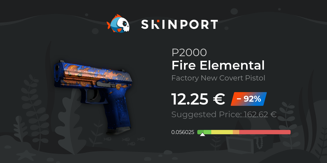 P2000 | Fire Elemental (Factory New) - Counter-Strike 2 - Skinport