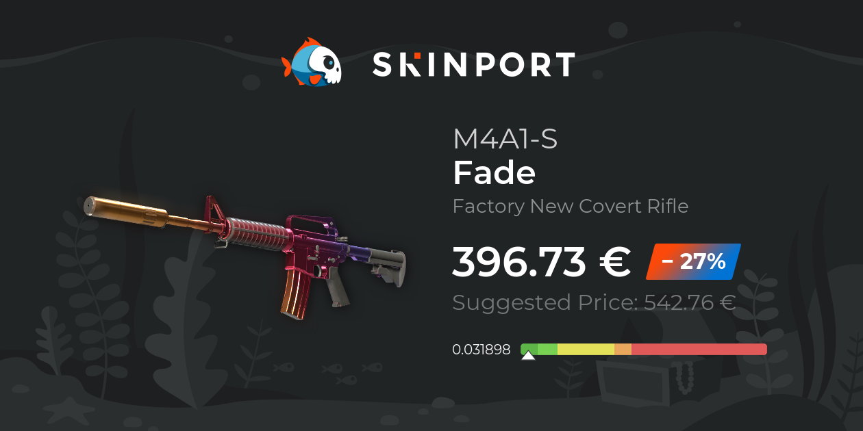 M4A1-S | Fade (Factory New) - Counter-Strike 2 - Skinport