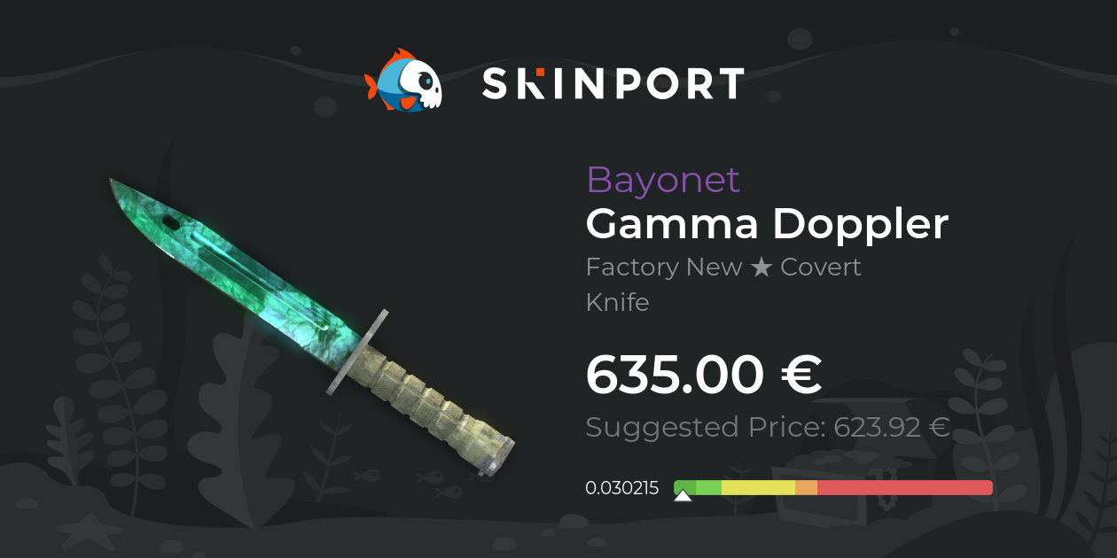 Bayonet | Gamma Doppler (Factory New) - Counter-Strike 2 - Skinport