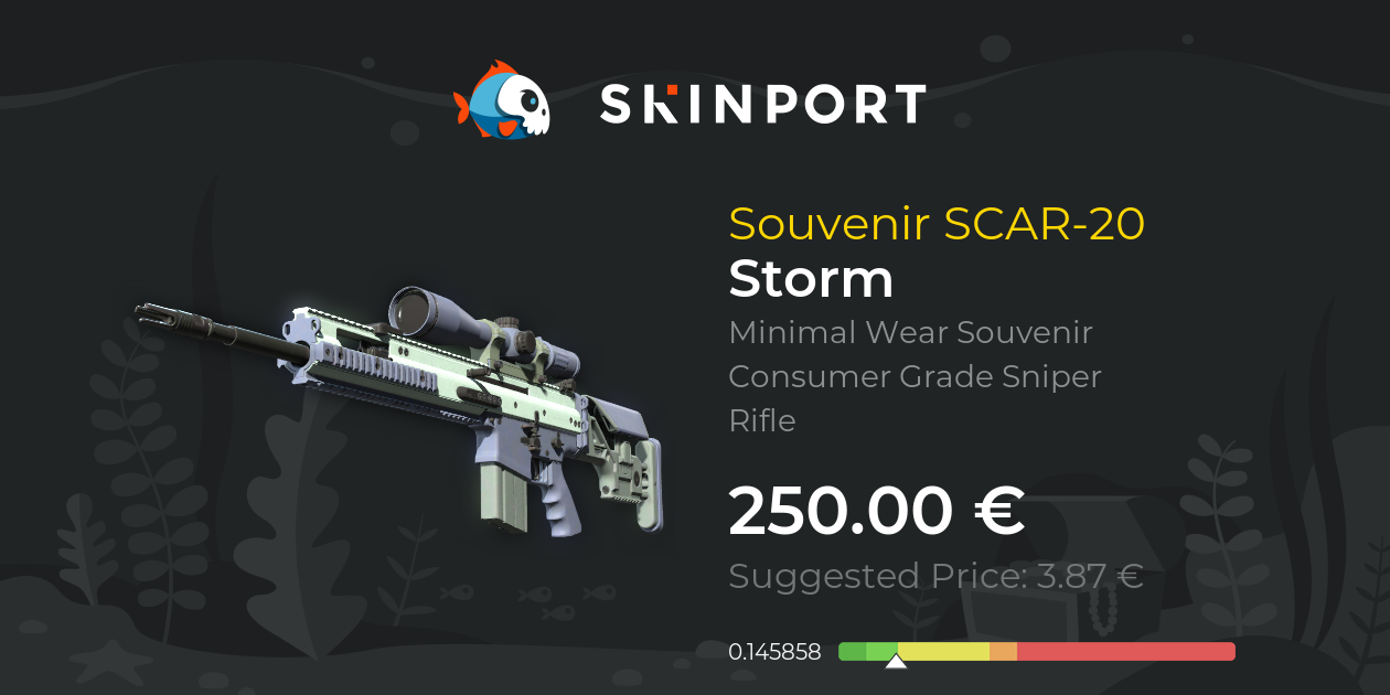 Souvenir SCAR-20 | Storm (Minimal Wear) - Counter-Strike 2 - Skinport
