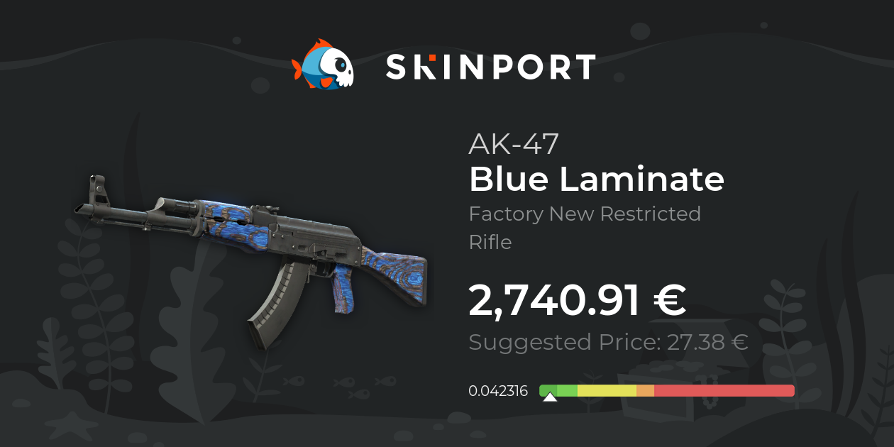 AK-47 | Blue Laminate (Factory New) - Counter-Strike 2 - Skinport