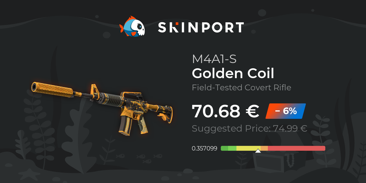 M4A1-S | Golden Coil (Field-Tested) - Counter-Strike 2 - Skinport