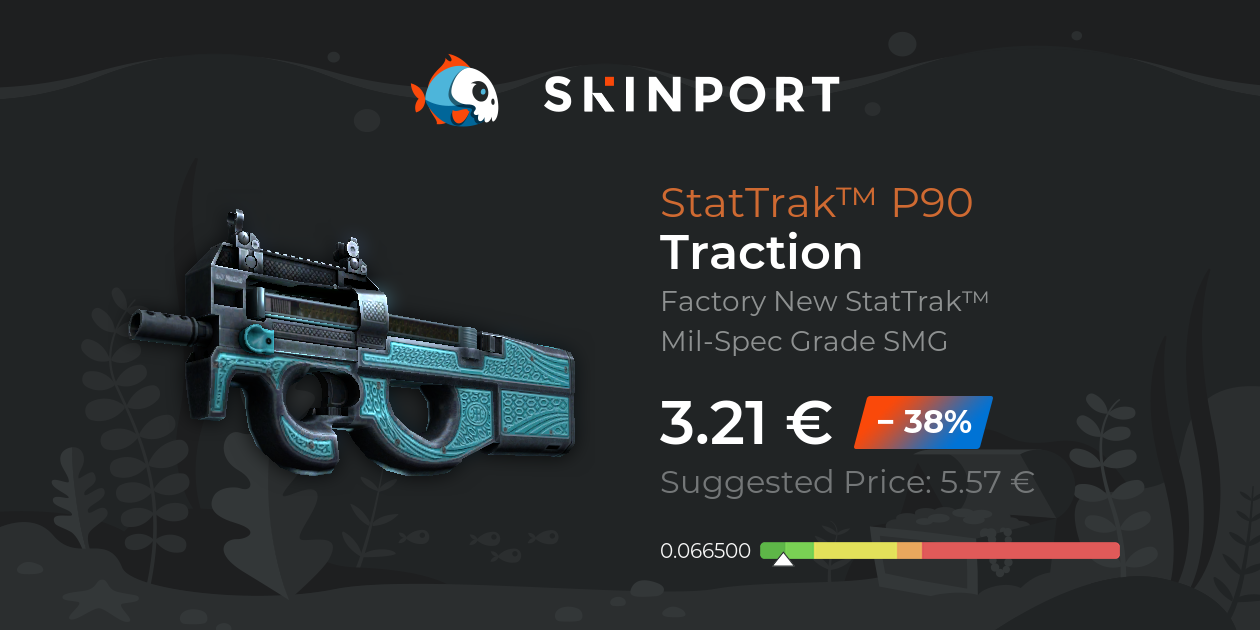 StatTrak™ P90 | Traction (Factory New) - Counter-Strike 2 - Skinport