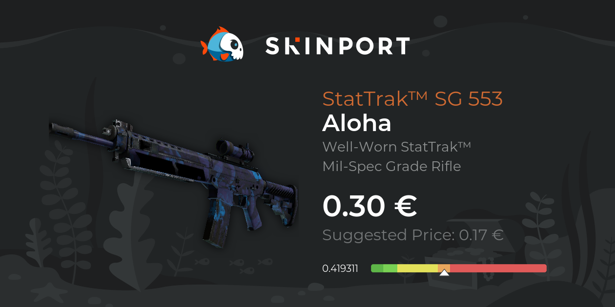 SG 553 (StatTrak™) | Aloha (Abgenutzt) - CS2 - Skinport
