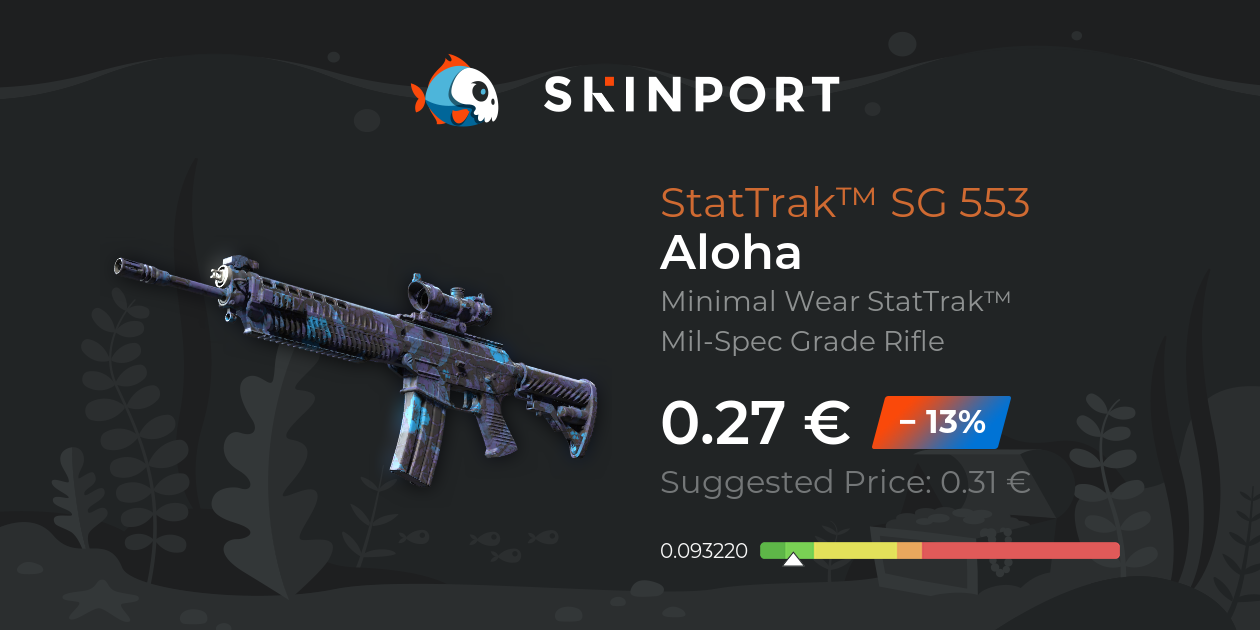 StatTrak™ SG 553 | Aloha (Minimal Wear) - Counter-Strike 2 - Skinport