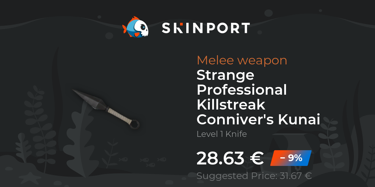 Strange Professional Killstreak Conniver's Kunai - Team Fortress 2 ...