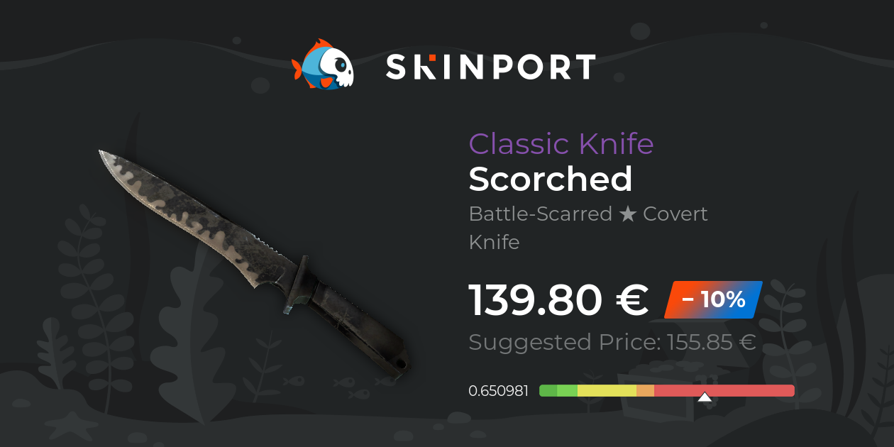 Classic Knife Scorched Battle Scarred Cs2 Skinport