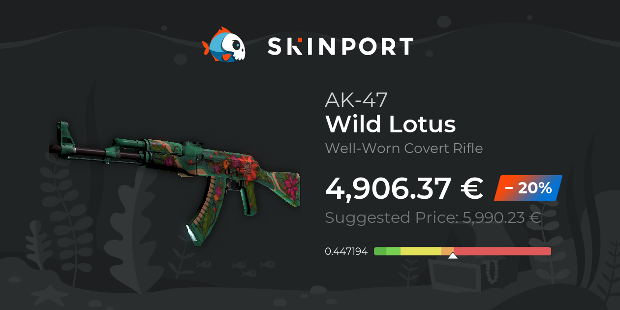 AK-47 | Wild Lotus (Well-Worn) - CS2 - Skinport