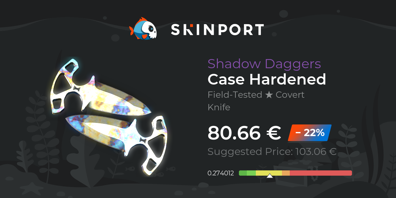 Shadow Daggers | Case Hardened (Field-Tested) - Counter-Strike 2 - Skinport