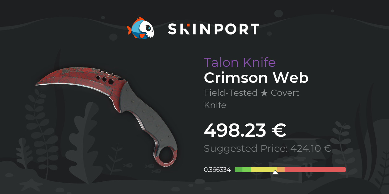 Talon Knife | Crimson Web (Field-Tested) - Counter-Strike 2 - Skinport