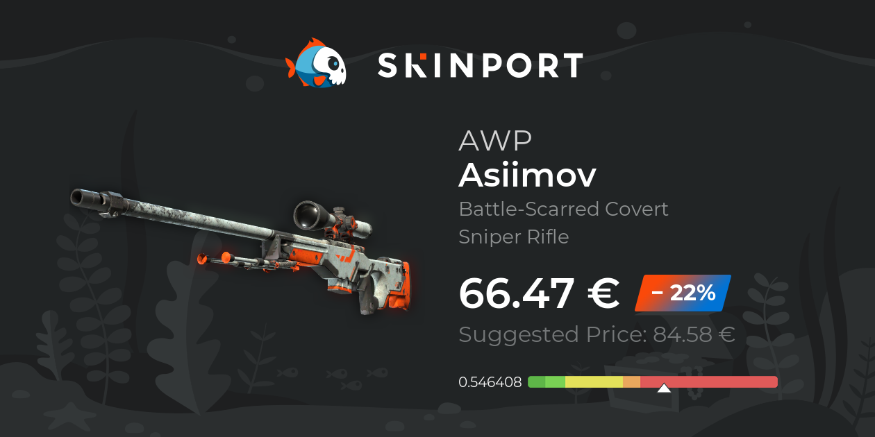 AWP | Asiimov (Battle-Scarred) - Counter-Strike 2 - Skinport