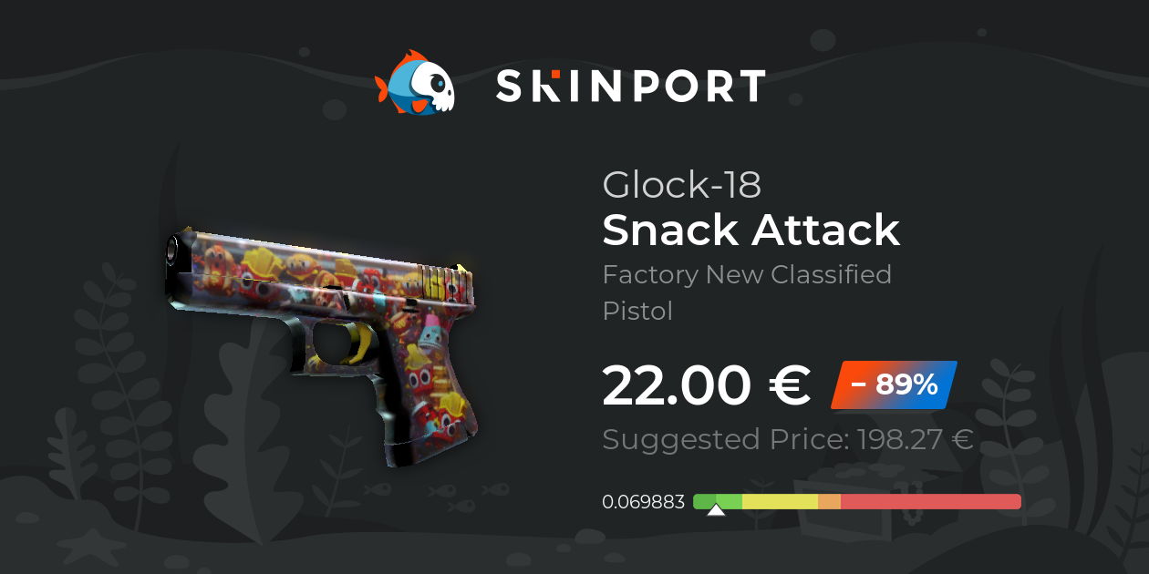 Glock-18 | Snack Attack (Factory New) - Counter-Strike 2 - Skinport