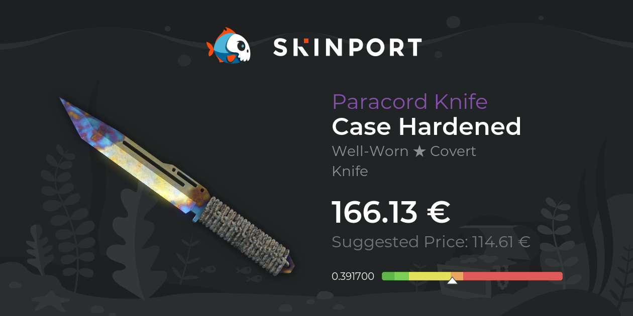 Paracord Knife | Case Hardened (Well-Worn) - Counter-Strike 2 - Skinport