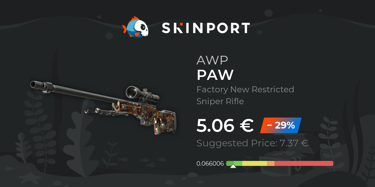 AWP | PAW (Factory New) - Counter-Strike 2 - Skinport