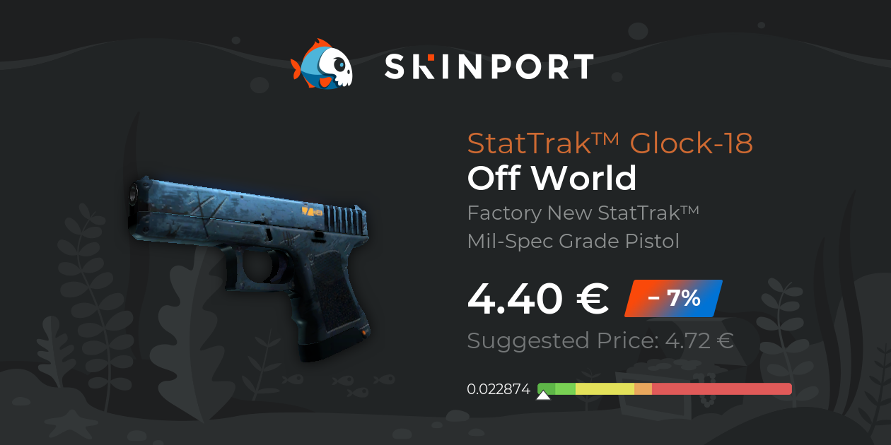 StatTrak™ Glock-18 | Off World (Factory New) - Counter-Strike 2 - Skinport