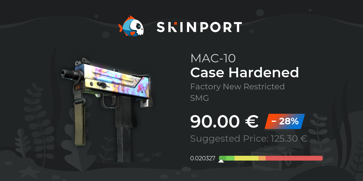 MAC-10 | Case Hardened (Factory New) - Counter-Strike 2 - Skinport